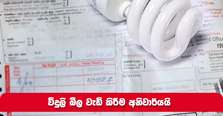 විදුලි බිල වැඩි කිරීම අනිවාර්යයි - Aruna